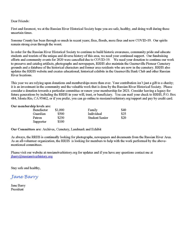 Letter From The President